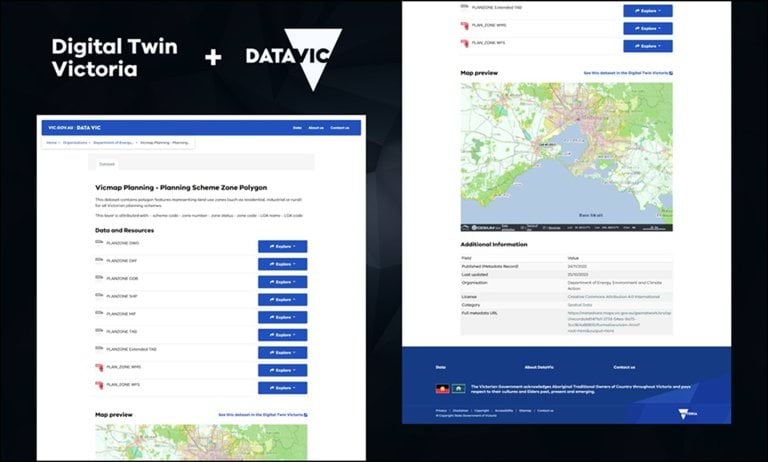 Interactive previews from the Digital Twin Victoria platform within ...